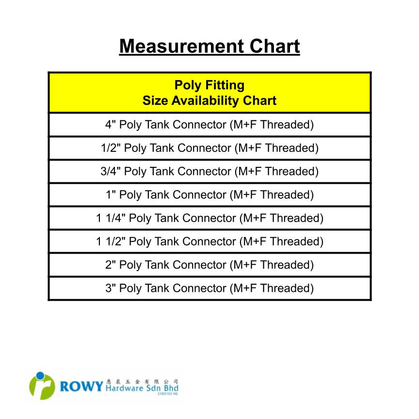 HDPE Tank Connector